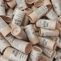 China Custom Container Biodegradable Lip Balm Jar Tubes Chapstick Twist Up Kraft Wrapping Paper Tubes for sale