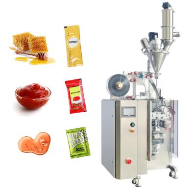 China Automatic 50ml Liquid Sauce Juice Oil Popsicle Stick Pouch Sachet Filling Packing Machine for sale