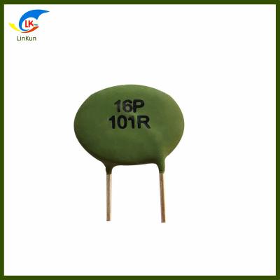 China MZ21 16P 50 Ohm PTC Overcurrent Protection Thermistor 18mm Diameter Green Color for sale