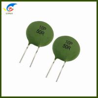 China MZ21 16P 50 Ohm PTC Overcurrent Protection Thermistor 18mm Diameter Green Color for sale