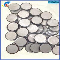China 8mm Thick Siliver Electrode Chip Type PTC Thermistor 50 Ohm Round Shape for sale