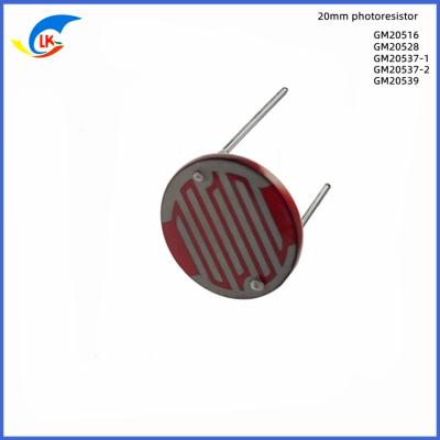 China Custom LDR Photoresistor Electronic Component 500VDC Dark Resistance 1MΩ for sale