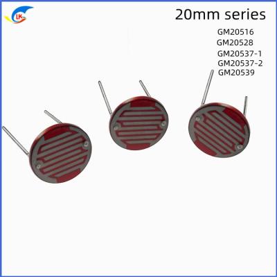 China 20mm Photo Resistor GM 20516 1MΩ Dark Resistance For Toys / Lamps / Cameras for sale