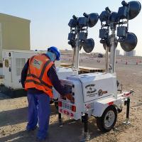 China Portable LED Light Towers Outdoor Light Tower Frequency 50/60 Hz Diesel Light Tower for Events for sale