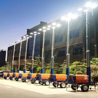 China Emergency Light Tower Metal Halide Lamp Telescopic Light Tower Mobile Light Tower Generator for sale