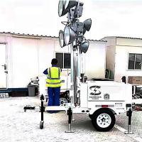 China Portable LED Light Towers Outdoor Light Tower Frequency 50/60 Hz Diesel Light Tower for Events for sale