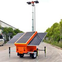 China Solar Powered Lighting Towers 5 Sections Height 7M  Tower Solar Light for sale