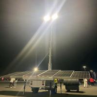 China Portable Solar Light Tower Surveillance Tower Lighting Mining Operations Mobile Lighting Tower for sale