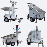 China 1305W Mobile Solar Light Tower Trailer Mounted Lighting Tower  US / AU / EU Standard for sale
