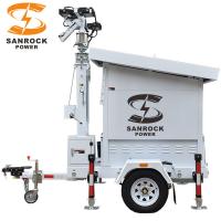China 5 Lux Solar Powered Portable Light Towers For Construction Site Customization for sale