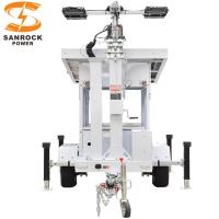 China 5 Lux Solar Powered Portable Light Towers For Construction Site Customization for sale