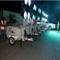China 5 Lux Solar Powered Portable Light Towers For Construction Site Customization for sale