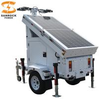 China OEM Mobile Solar Light Tower Trailer Mounted Lighting Tower For Outdoor Activities for sale