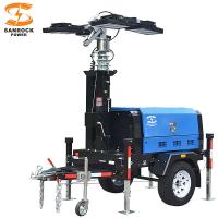 China Outdoor Emergency Light Tower Diesel Generator Height 7.5m 9m Wind Resistance for sale
