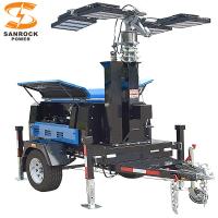 China Outdoor Emergency Light Tower Diesel Generator Height 7.5m 9m Wind Resistance for sale