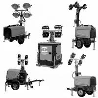 China 6kw/9kw Diesel Generator Light Tower Outdoor Emergency Trailer Lighting Tower 230VAC for sale