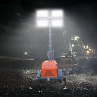 China Outdoor Diesel Mobile Lighting Tower Height 9m 6kw 9kw LED Light Tower Generator for sale