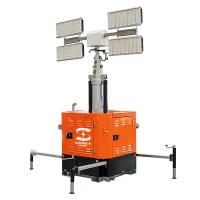 China Outdoor Diesel Mobile Lighting Tower Height 9m 6kw 9kw LED Light Tower Generator for sale