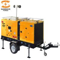 China 1500r/Min Mobile Sewage Pump Electric 80KW Portable Trailer Mounted Diesel Water Pump for sale