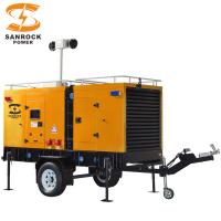 China 1500r/Min Mobile Sewage Pump Electric 80KW Portable Trailer Mounted Diesel Water Pump for sale