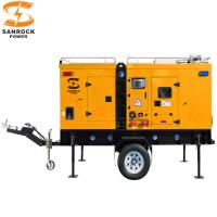China 1500r/Min Mobile Sewage Pump Electric 80KW Portable Trailer Mounted Diesel Water Pump for sale