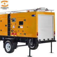 China 1500r/Min Mobile Sewage Pump Electric 80KW Portable Trailer Mounted Diesel Water Pump for sale