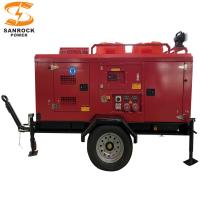 China Diesel Engine Pump Set 2 Wheel Dry Priming Pump Firefighting Diesel Powered Water Pump for sale