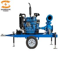 China Efficient 2 Wheeled High Pressure Water Pump Agricultural Irrigation Diesel Water Pump for sale