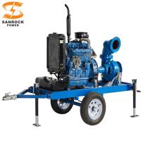 China Efficient 2 Wheeled High Pressure Water Pump Agricultural Irrigation Diesel Water Pump for sale