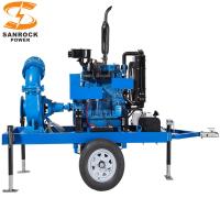 China Efficient 2 Wheeled High Pressure Water Pump Agricultural Irrigation Diesel Water Pump for sale