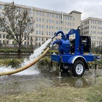 China Trailer Mounted Water Pump Self Priming Sewage Pump High Performance Water Pump for Diesel Engine for sale