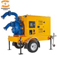 China Silent Self Priming Irrigation Pump Trailer Water Pump Set Easy To Move Self Imbibition for sale