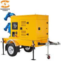 China Silent Self Priming Irrigation Pump Trailer Water Pump Set Easy To Move Self Imbibition for sale