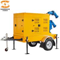 China Silent Self Priming Irrigation Pump Trailer Water Pump Set Easy To Move Self Imbibition for sale