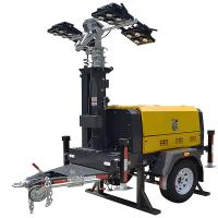China Emergency Light Tower Metal Halide Lamp Telescopic Light Tower Mobile Light Tower Generator for sale
