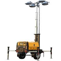 China Mining Areas Diesel Light Tower Towable Light Tower Diesel Generator Mobile Light Tower for sale