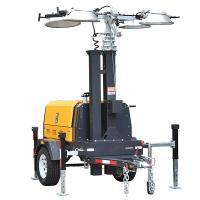 China Construction Light Tower Diesel Generator Illumination System Portable Light Tower for sale