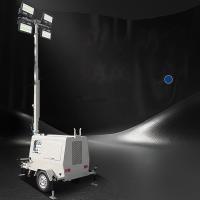 China Diesel Light Tower Generator 9m 12m High Mast Light Tower Emergency Portable Light Tower for sale