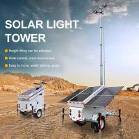 China Mobile Lighting Tower Emergency Solar Light Tower Zero Emissions LED Lighting Tower for sale