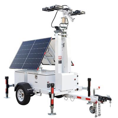 China Solar Powered Lighting Towers 5.3 Days Running Time Hydraulic Light Tower Portable Light Tower Rental for sale