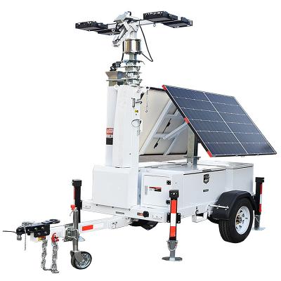 China Solar Powered Portable Light Tower Mining Operations LED Light Tower Renewable Energy Use for sale
