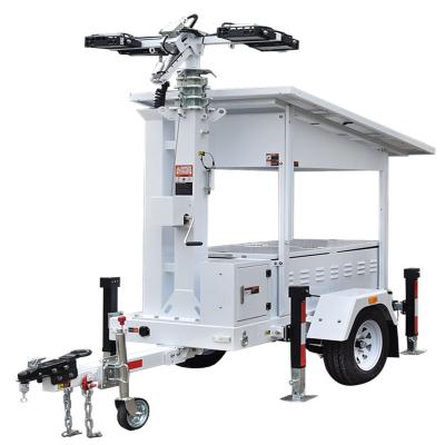 China LED Mobile Light Tower Industrial Light Towers Mast 7m Affordable Solar Light Tower for sale
