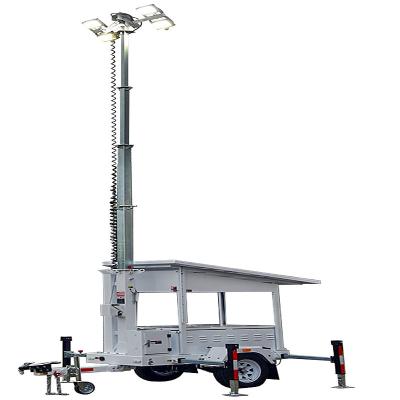 China Mobile Lighting Tower Emergency Solar Light Tower Zero Emissions LED Lighting Tower for sale