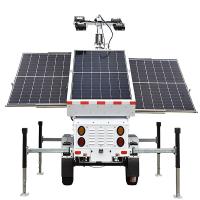 China Trailer Standard US / AU / EU Industrial Light Tower 360 Rotation LED Tower Lighting Panel Lifting 30°-38° Electric Lifting for sale