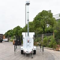 China 19.2 Hours Running Mobile Solar Light Tower LED Light Tower with Solar Panel 3 × 460W and Durable Battery for sale