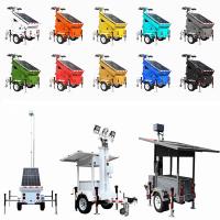 China Manufacturer Solar Light Tower Construction Light Tower Minimal Maintenance Portable Solar Light Tower for sale