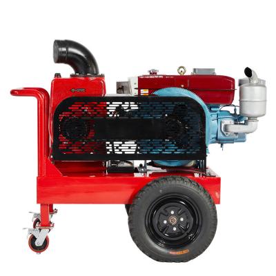 China Diesel Water Pump Belt Wheel Drive Dry Priming pump Compact Structure Self Priming Pump For Home for sale