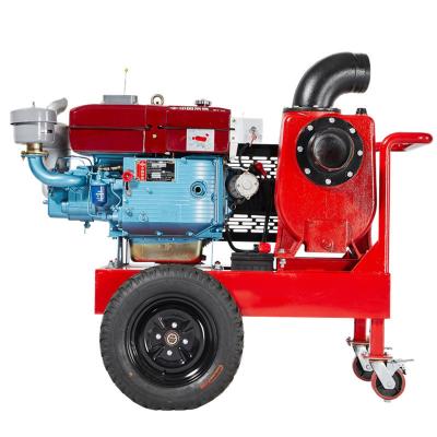 China Wastewater Self Priming Pump Easy To Move Diesel Water Pump Small Simple Dry Priming Pump for sale