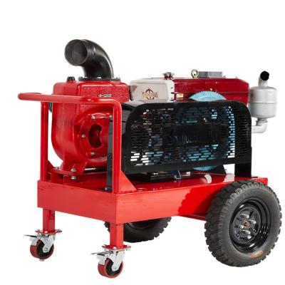 China Cheap Mobile Water Pump Flow 25 m³/h Self Priming Pump Light Weight Diesel Powered Water Pumps for sale
