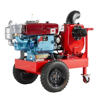 China Portable Diesel Engine Water Pump Centrifugal Water Pump  Municipal Flood Control Self Priming Pump for sale